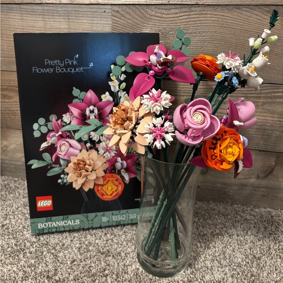 Lego | Toys | Pretty Pink Flower Bouquet Lego Set | Poshmark